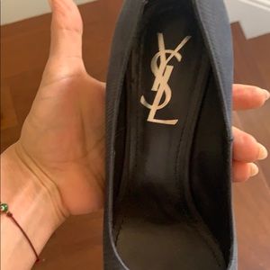 Yves Saint Laurent | Shoes | Ysl Mega High Heel Blue Suede | Poshmark